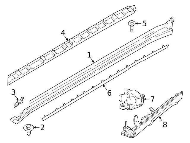 Genuine BMW 63147946663 Step Light; Left - BMW