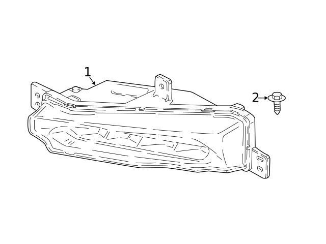 Genuine BMW 63177406366 Fog/Cornering Light Assembly; Left - BMW