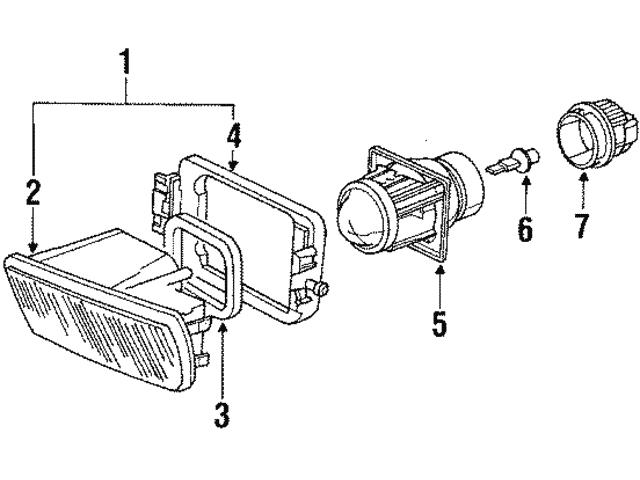 Genuine BMW 63178360940 Fog/Cornering Light Assembly; Right - BMW ...