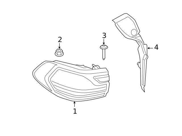 Genuine BMW 63215A164A6 Tail Light Assembly; Right - BMW | 63217442290