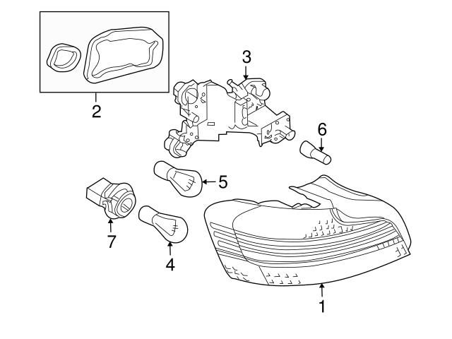 Genuine BMW 63217164972 Tail Lamp Socket; Right - BMW