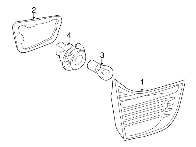 Genuine BMW 63217179987 Tail Light Assembly; Left - BMW