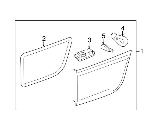 Genuine BMW 63217262575 Tail Lamp Socket; Left - BMW
