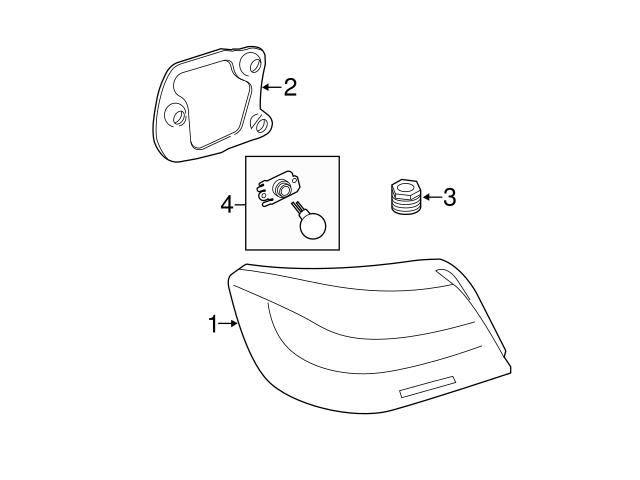 Genuine BMW 63217274611 Brake / Running Light Bulb; Left Rear, Right ...