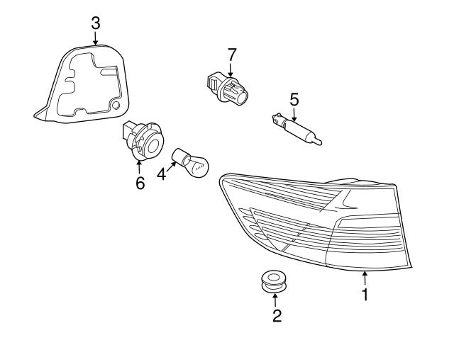 Genuine BMW 63217295003 Tail Light Assembly; Left - BMW