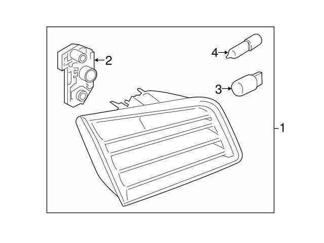 Genuine BMW 63217344645 Back Up Lamp Socket; Left - BMW