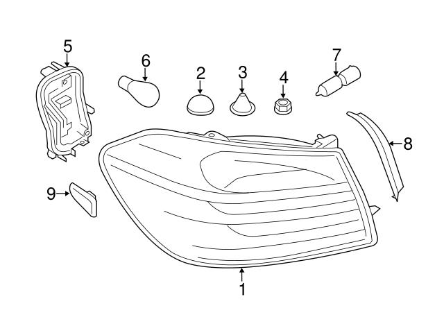 Genuine BMW 63217366065 Tail Lamp Socket; Left - BMW