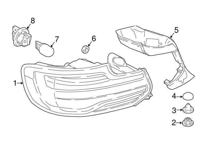 Genuine BMW 63217370293 Tail Light Seal; Left - BMW