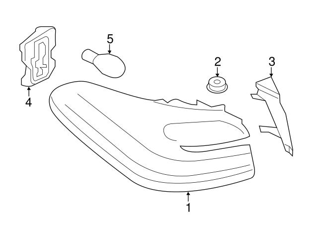Genuine BMW 63217390231 Tail Lamp Socket; Left, Right - BMW | 63217390232