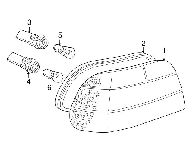 Genuine BMW 63218381246 Tail Light Assembly; Right - BMW