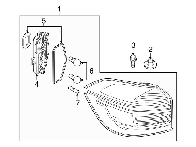Genuine BMW 63219853374 Tail Light Assembly; Rear Right - BMW | 63217408740