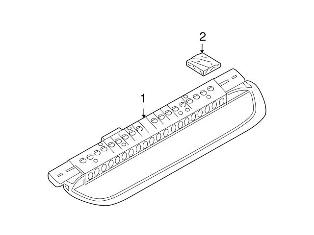 Genuine BMW 63257145669 Center High Mount Stop Light; Rear - BMW ...