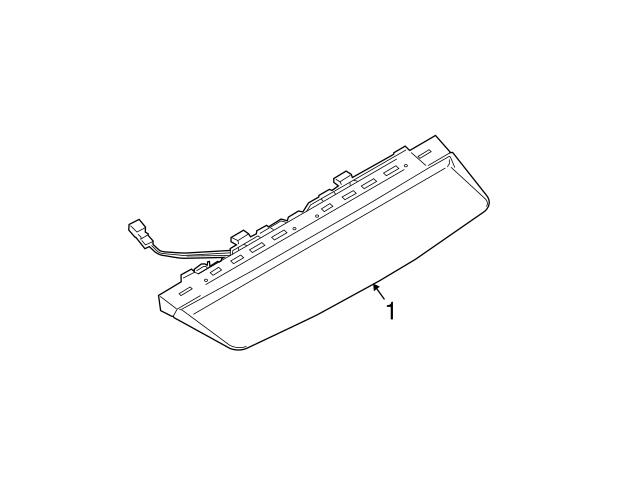 Genuine BMW 63257236012 Center High Mount Stop Light - BMW