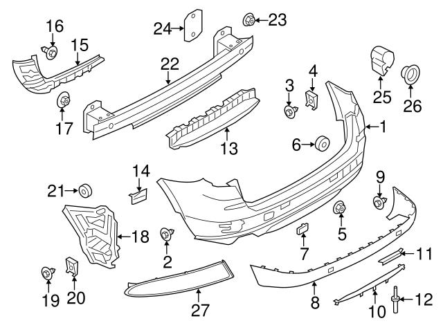 Genuine BMW 63257352209 Reflector Panel; Left - BMW