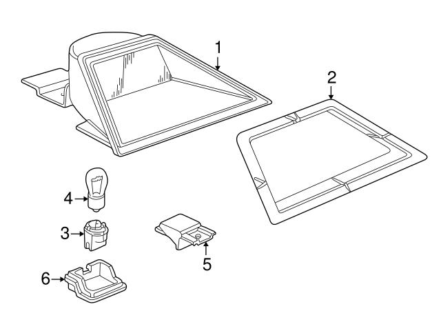 Genuine BMW 63258352886 Center High Mount Stop Light - BMW