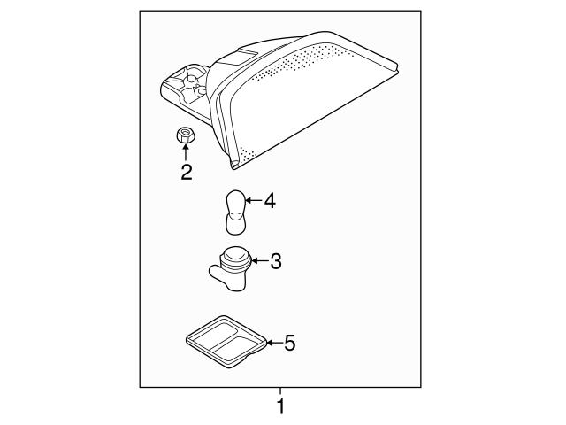 Genuine BMW 63258385659 Center High Mount Stop Light - BMW