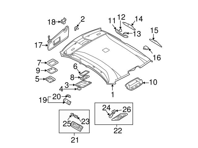Genuine BMW 63316962046 Map Light; Front - BMW | 63318364929