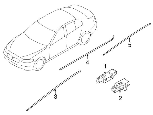 Genuine BMW 63319199789 Courtesy Light Connector; Front Left - BMW