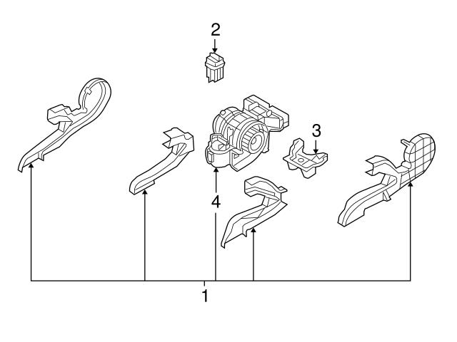 Genuine BMW 64116949645 Blower Motor Control Unit; Rear - BMW