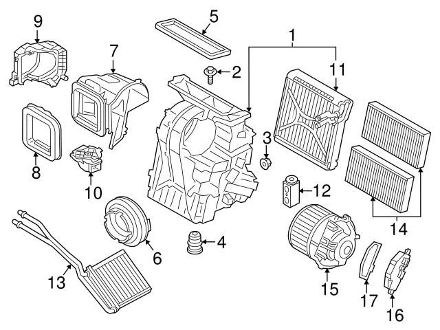Genuine BMW 64119297733 HVAC Air Inlet Door Actuator - BMW