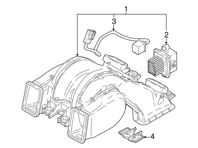 Genuine BMW 64119354174 Blower Motor Resistor/Regulator; Rear - BMW