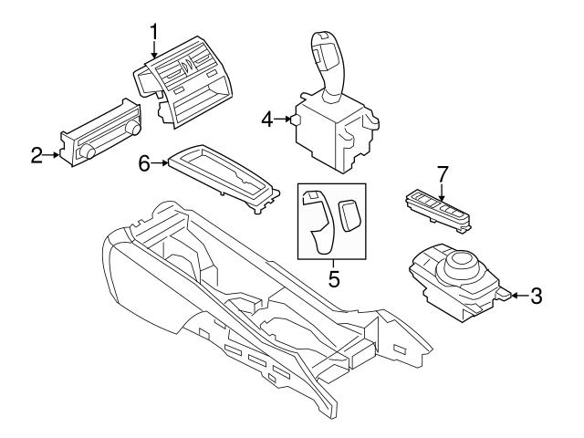 Genuine BMW 64229142583 Dashboard Air Vent; Right - BMW