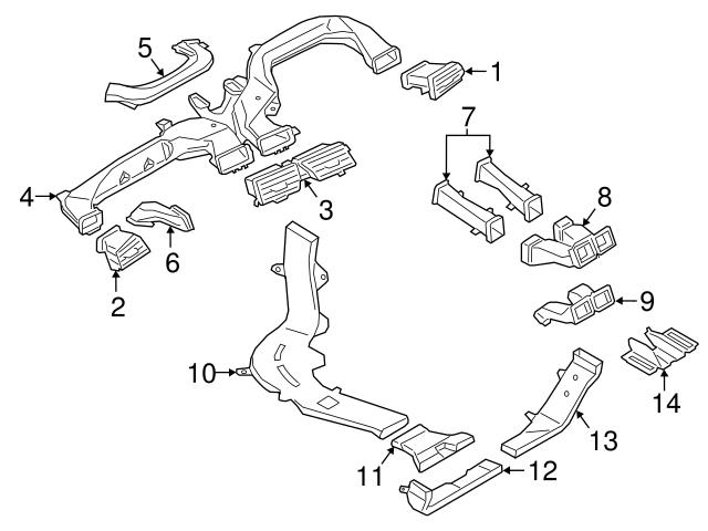 Genuine BMW 64229329527 Instrument Panel Air Duct - BMW
