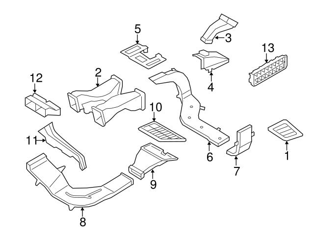 Genuine BMW 64229397743 HVAC Duct Adapter; Right, Left - BMW | 64229113859
