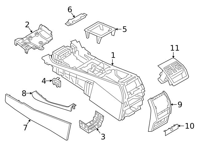 Genuine BMW 64229399966 Console Air Vent - BMW