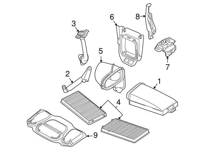 Genuine BMW 64318379955 Instrument Panel Air Duct; Left - BMW