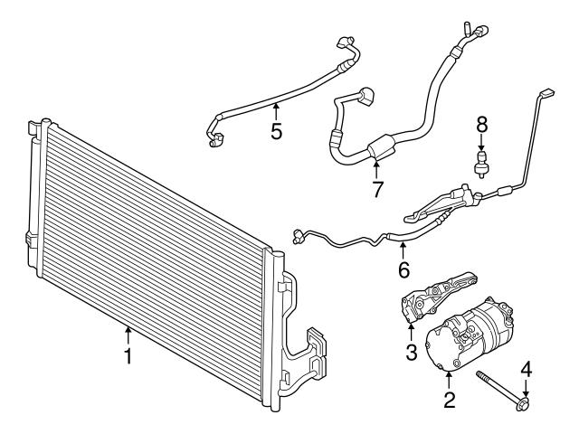 Genuine BMW 64506805072 AC Compressor - BMW