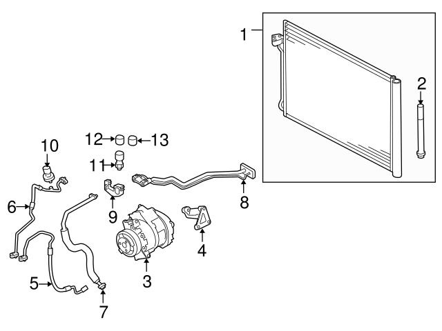 Genuine BMW 64509182778 A/C Refrigerant Liquid Hose; Rear - BMW