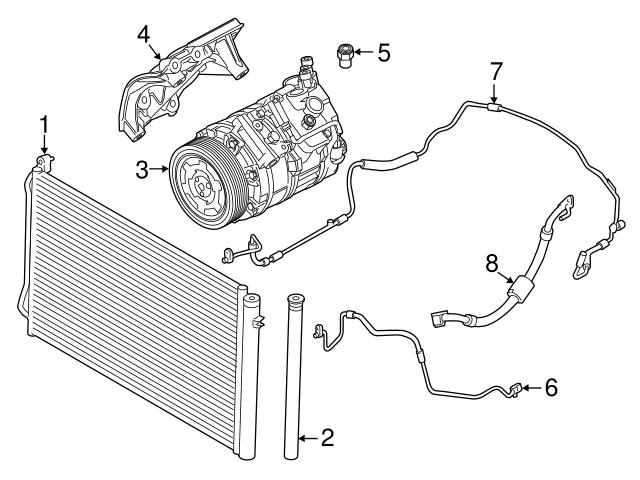 Genuine BMW 64509210479 A/C Refrigerant Liquid Hose - BMW