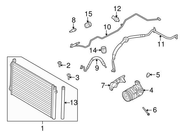 Genuine BMW 64509224834 A/C Refrigerant Discharge / Suction Hose ...