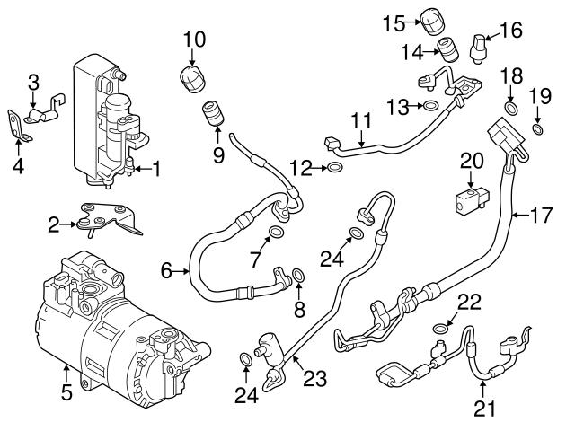 Genuine BMW 64509316233 A/C Compressor Relief Valve - BMW