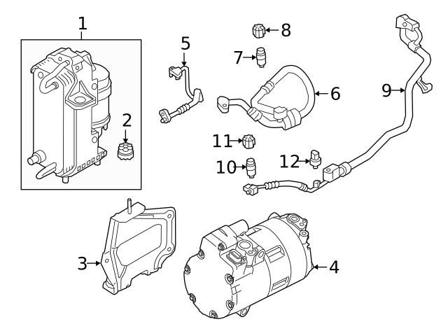 Genuine BMW 64529496145 AC Compressor - BMW