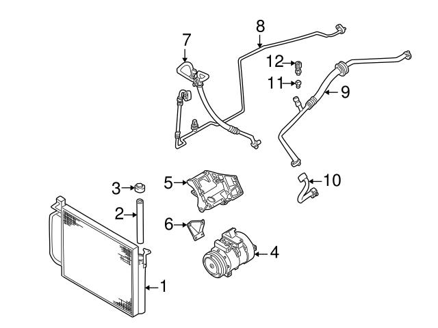 Genuine BMW 64536917878 A/C Refrigerant Suction Hose - BMW
