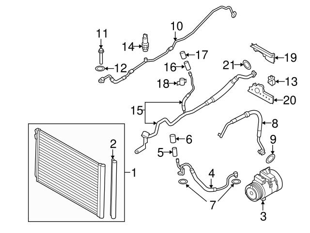 Genuine BMW 64539119426 A/C Condenser Seal; Lower, Front - BMW