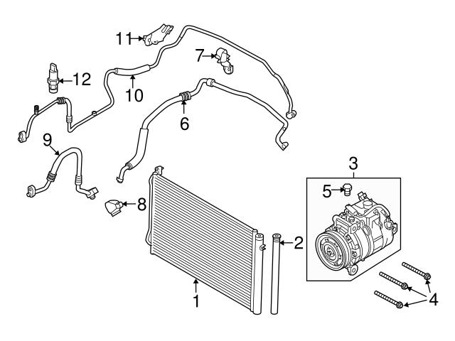 Genuine BMW 64539151740 A/C Refrigerant Liquid Hose - BMW