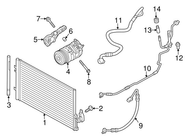 Genuine BMW 64539228234 A/C Refrigerant Liquid Hose - BMW