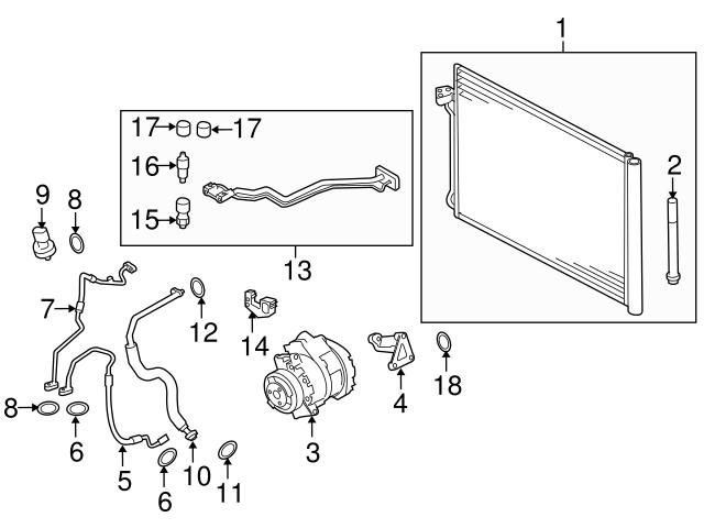 Genuine BMW 64539271894 A/C Refrigerant Hose - BMW | 64536945725 ...