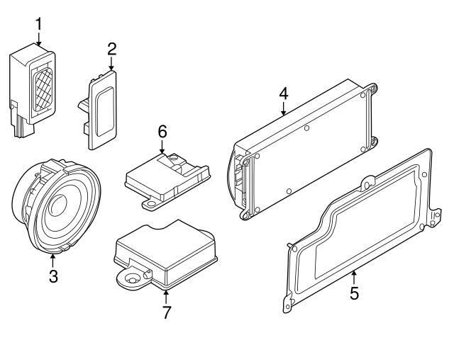 Genuine BMW 65136938657 Speaker - BMW