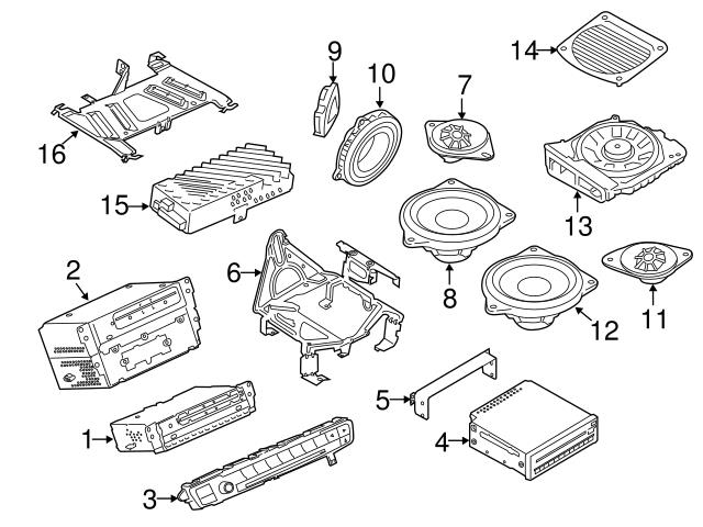 Genuine BMW 65139210149 Speaker; Left - BMW
