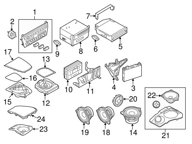 Genuine BMW 65139227482 Speaker; Right - BMW | 65139151964