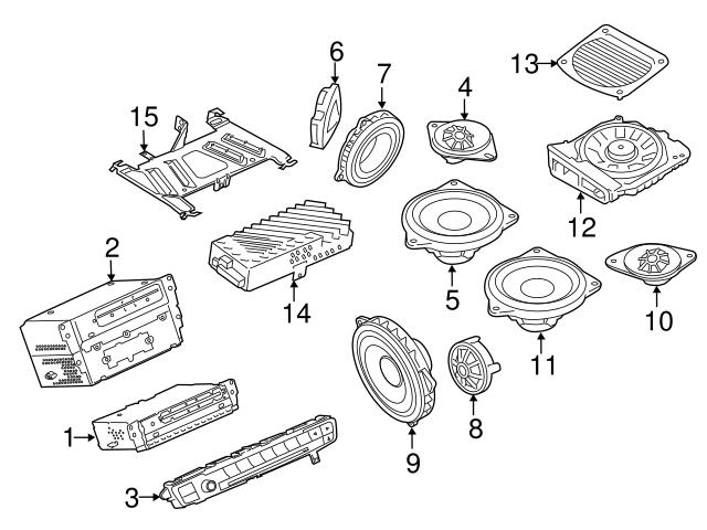 Genuine BMW 65139264944 Door Speaker Connector; Left, Right - BMW