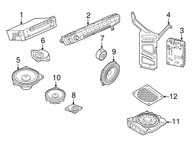 Genuine BMW 65139804157 Speaker - BMW