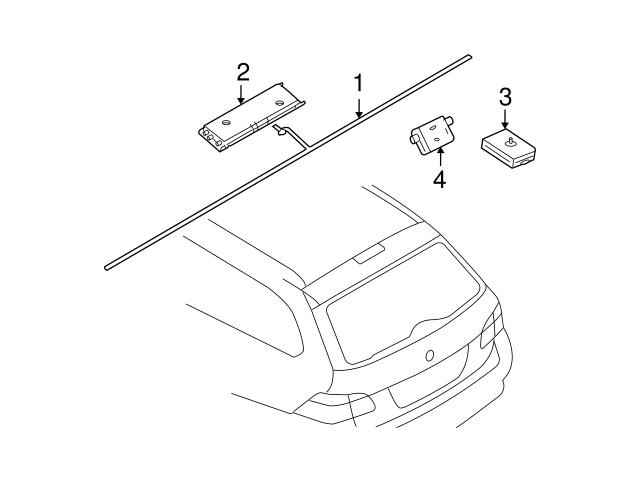 Genuine BMW 65206917928 Radio Antenna Mast BMW