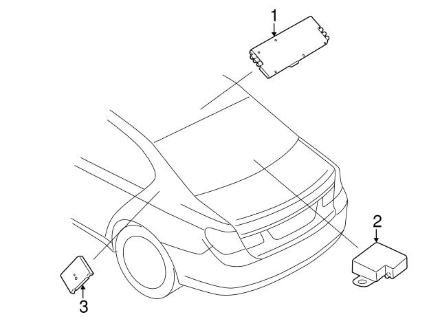 Genuine BMW 65206935024 Antenna Amplifier; Rear - BMW