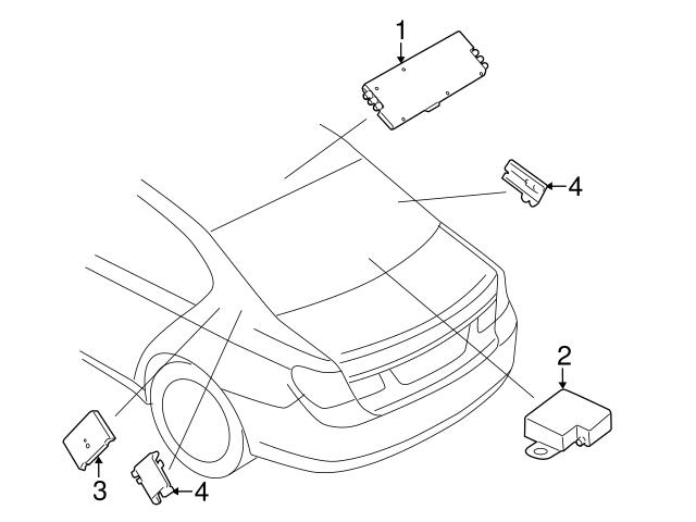 Genuine BMW 65209118261 Radio Antenna Module - BMW