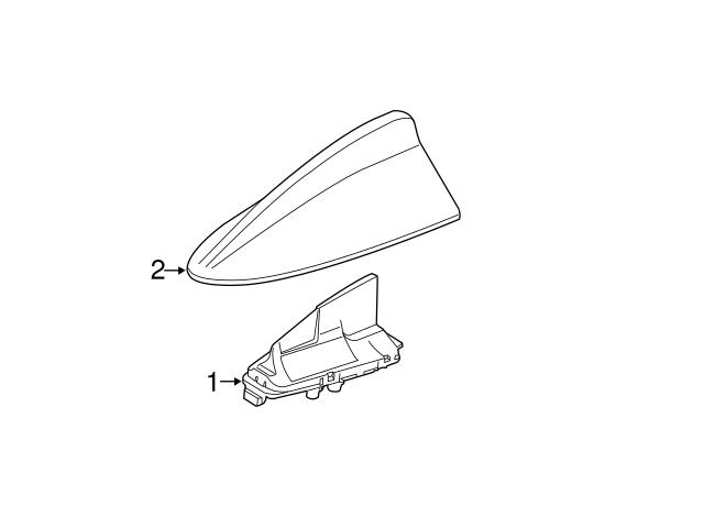 Genuine BMW 65209125663 Antenna Bezel - BMW